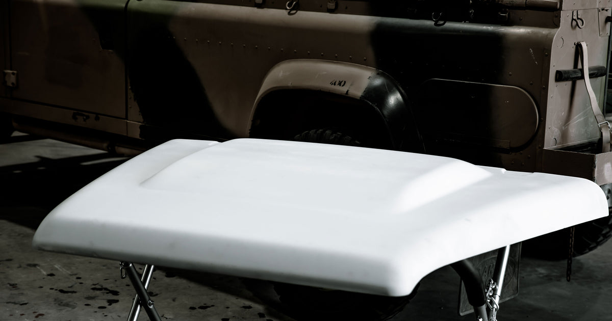 Defender Puma Style Fibreglass Bonnet – Adventure Garage